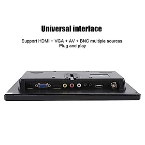 Voluxe LCD Monitor 10 1In Convenient 1080P Display for Desktop Computer U S regulations