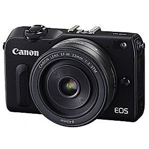 Canon Mirror-Less SLR Camera EOS M2 Triple Lens kit (Black) EF-M18-55mm F3.5-5.6 is STM EF-M22mm F2 STM EF-M11-22mm F4-5.6 is STM Comes EOSM2BK-TLK [International Version, No Warranty]