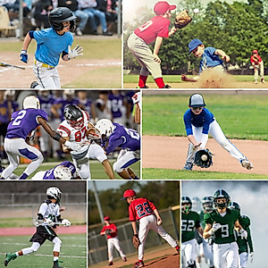 Youper Boys Youth Padded Sliding Shorts with Soft Protective Athletic Cup for Baseball, Football, Lacrosse (White Red, Large)