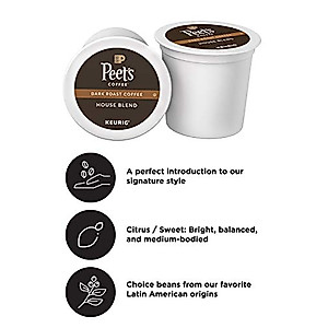 Peet’s Coffee House Blend K-Cup Coffee Pods for Keurig Brewers, Dark Roast, 10 Pods