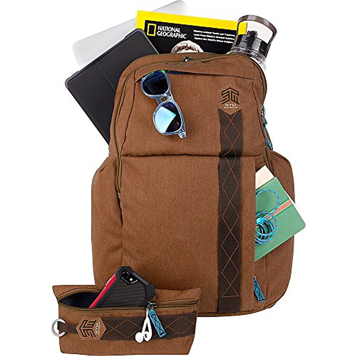 STM Kings Backpack for Laptop & Tablet Up to 15" - Desert Brown (stm-111-149P-10)
