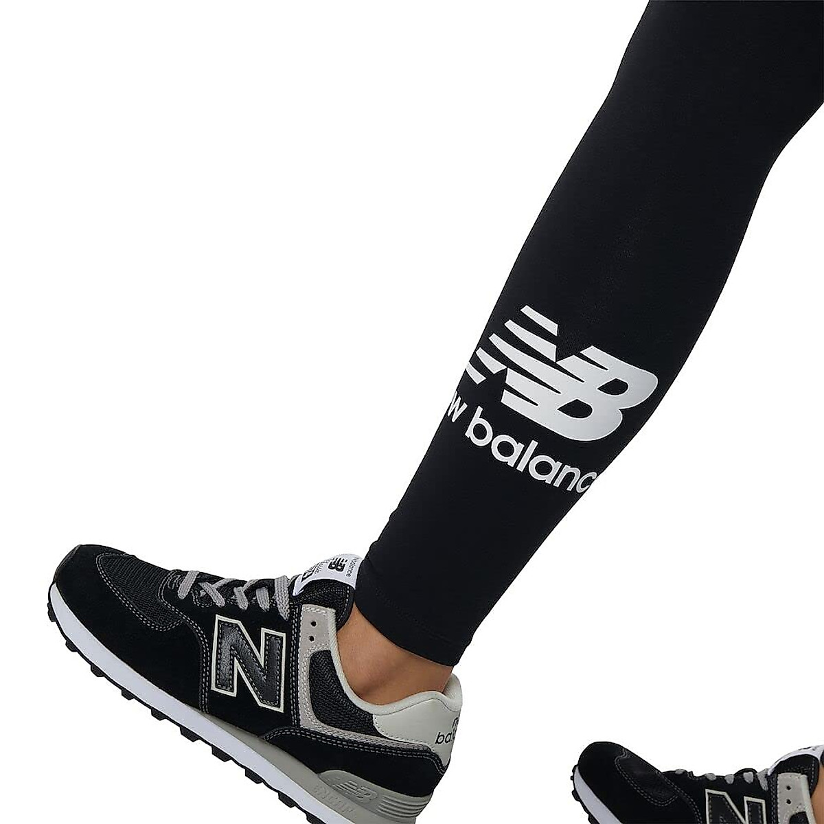 New Balance Women's NB Essentials Stacked Legging, Athletic Grey, Medium