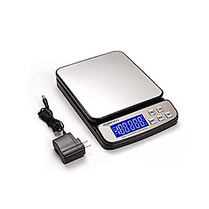 Amazon Basics Digital Postal Table Top Scale - AC Adapter, Counting Function, 110 Pound Capacity, 0.1 Ounce Readability