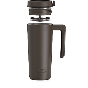 THERMOS ALTA SERIES Stainless Steel Mug 18 Ounce, Espresso Black