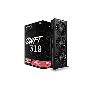 XFX Speedster SWFT 319 AMD Radeon RX 6800 XT CORE Gaming Graphics Card with 16GB GDDR6 HDMI 3xDP, AMD RDNA 2 RX-68XTAQFD9