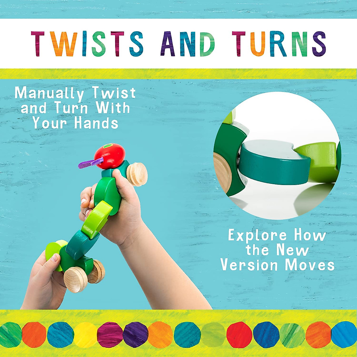 World of Eric Carle, The Very Hungry Caterpillar Wood Pull Toy