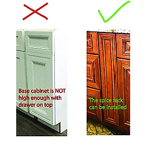 campbell moulding ML-017C Cabinet Spice Rack- 3 shelves Full Pullout Set