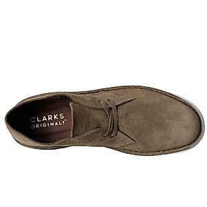 Clarks Men's Desert Chukka Boot, Dark Grey Suede, 8.5