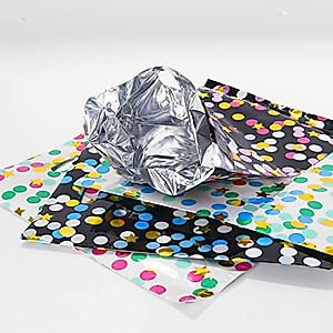 SBOQIXFM 50pcs party gift bags, gift bag for children's birthday and baby christening (round)