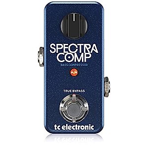 TC Electronic SPECTRACOMP BASS COMPRESSOR Ultra-Compact Multiband Compression Pedal for Bass with Built-In TonePrint Technology