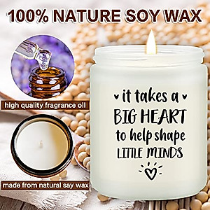 Volufia Teacher Appreciation Gifts - Teacher Gifts for Women - Thank You Gifts for Teacher - Funny Christmas Valentines Birthday Gifts for Teachers - Funny Lavender Scented Candle