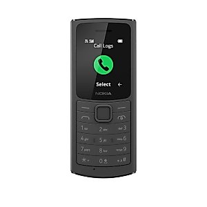 Nokia 110 4G Dual-SIM 48MB ROM + 128MB RAM (GSM Only | No CDMA) Factory Unlocked 4G/LTE Cell-Phone (Charcoal) - International Version