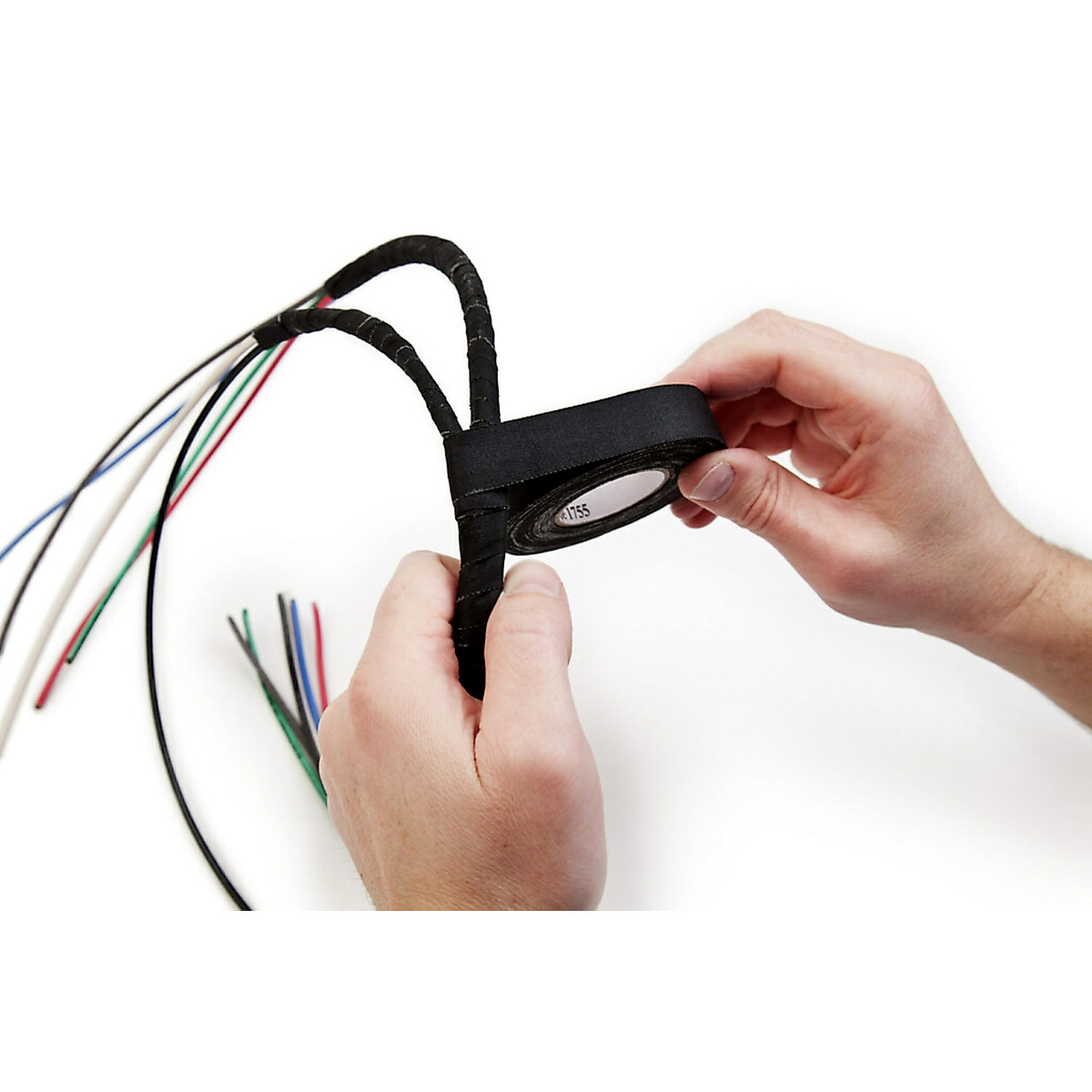 3M Temflex Vinyl Electrical Tape, 1700, 3/4 in x 60 ft, Black 1.5core (3-Roll)