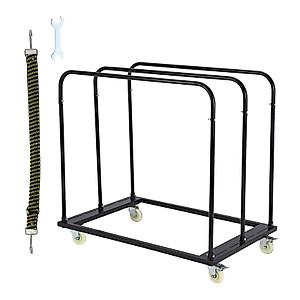 Steel Panel Truck, 1500 LBS Panel Dolly Cart with 5" Swivel Casters and 45" x 29" Deck, Heavy-Duty Drywall Sheet Cart, Handling Wall Panel, Sheetrock, Lumber for Garage, Home, Warehouse