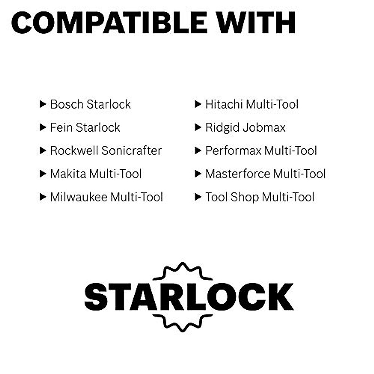 BOSCH OSL005C 5-Piece Starlock Oscillating Multi Tool Assorted Set Blades for Mixed Applications in Metal, Wood and Other General Purpose Materials with Included Case