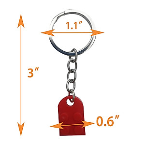 jeunecheval Heart Keychain for Couples Matching Stuff for Boyfriend Girlfriend Key Ring