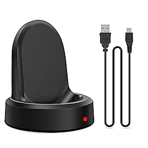 Samsung Gear S3 Watch Charger, Gear S4 Gear S3 Gear S2 Wireless Qi Charging Cradle Dock for Samsung Gear S3 Classic/Frontier Smartwatch