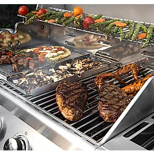 JCLMER Cooking Grates for Home Depot Nexgrill 720-0830H 720-0830D, 720-0783E, 720-0783C 720-0670C, Grill Grates Replacement Parts for Nexgrill 720-0888 720-0888N 4 Burner (Stainless Steel)