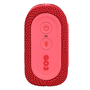 JBL Go 3: Portable Speaker with Bluetooth, Built-in Battery, Waterproof and Dustproof Feature - Red (JBLGO3REDAM)