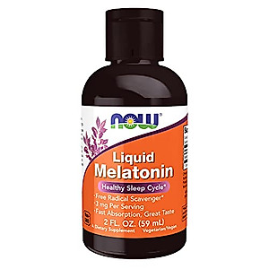 NOW Supplements, Liquid Melatonin, 3 mg Per Serving, Fast Absorbtion and Great Taste, 2-Ounces