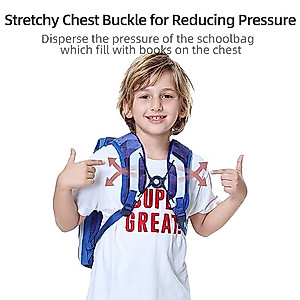 SUNVENO Toddler Backpack Lightweight Reduction Spine Protection Backpack Schoolbag for Primary School kids (Space Blue)