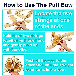 Gold Gift Box with Magnetic Flap 9.5x7x4’’ Inches, Pull Bow, Cards & Crinkle Cut Paper Included, For Wedding Presents, Bridesmaid Proposal Gifts, Engagements, Holidays, Birthday Party Favors, Graduations