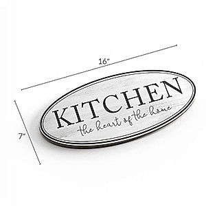 Barnyard Designs Rustic Wooden Kitchen Wall Decor Sign, Country Farmhouse Decoration for Your Home, Kitchen, or Dining Room, 16” x 7”