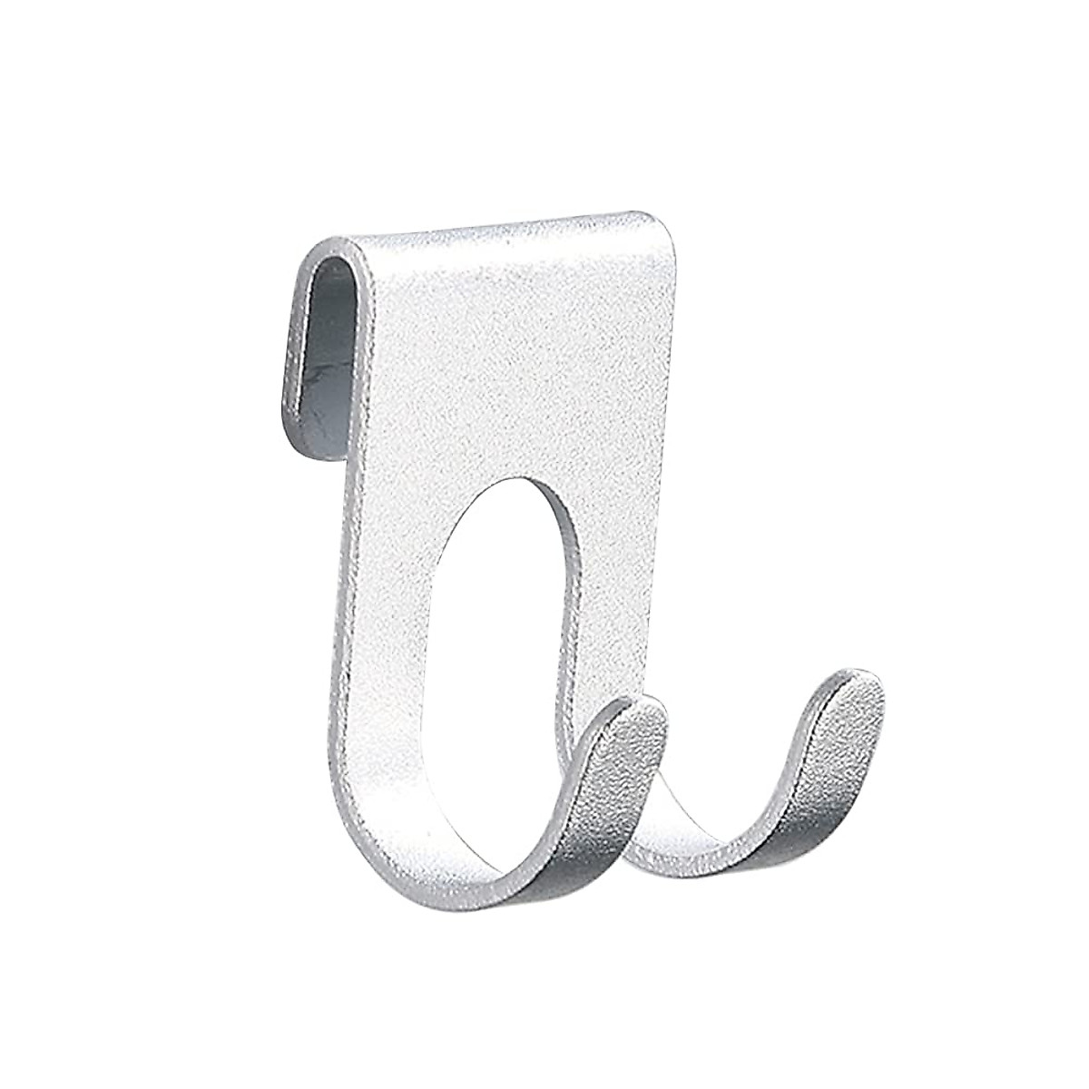 EMVANV 4pcs Adhesive Plug Hook, Stainless Steel Heavy Duty Razor Holder for Shower, Kitchen Organizer for Shaver Plug Robe Towel Loofah Coat, Shower Razor Holder Storage Hooks(Silver)