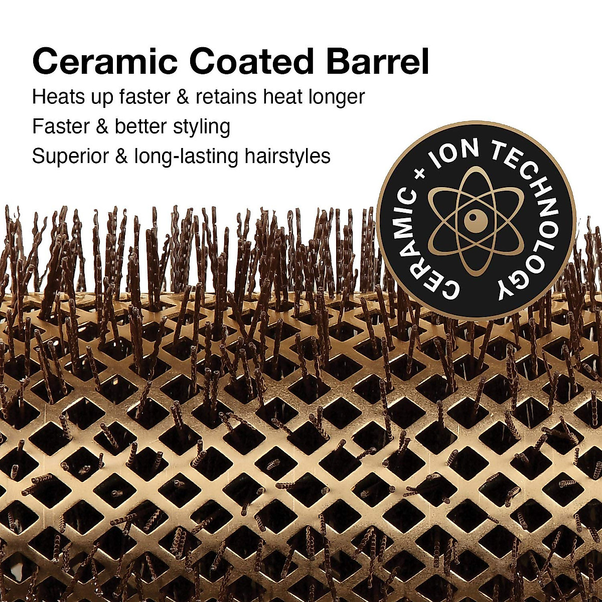 Olivia Garden NanoThermic Ceramic + Ion Round Thermal Hair Brush NT-54 (2 1/8")