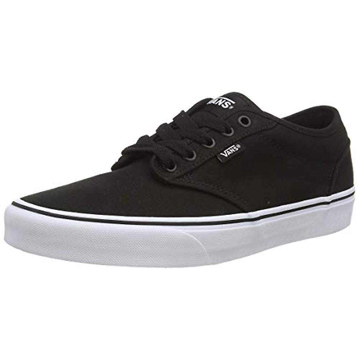 Vans Men's^Men's Atwood Low-Top Sneakers, Canvas Black White, 11 UK