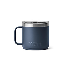 YETI Rambler 14 oz Stackable Mug, Vacuum Insulated, Stainless Steel with MagSlider Lid, Navy