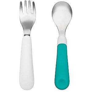 OXO Tot Fork & Spoon Set- Teal , 2 Piece Set