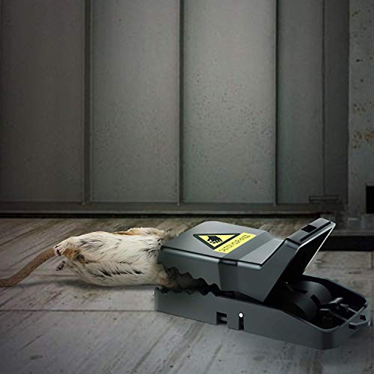 FNEU Mouse Trap Mouse Traps Indoor Mice Trap Mouse Traps Outdoor Mouse Traps for House 6 Packs,Black