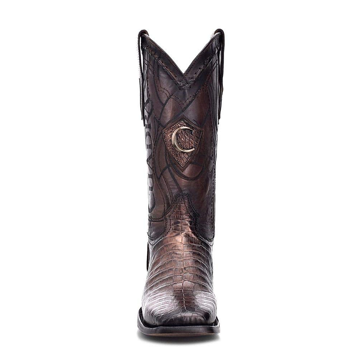 Cuadra 1E1OFY Crocodile Fuscus Rodeo Western Boots (Brown, numeric_11)