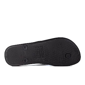 Ipanema Women's Ana Temas XIII Flip Flops - Comfortable & Stylish Summer Sandal with Flower Prints, Anatomic Footbed & Non-Slip Sole, Black/Pink, 10