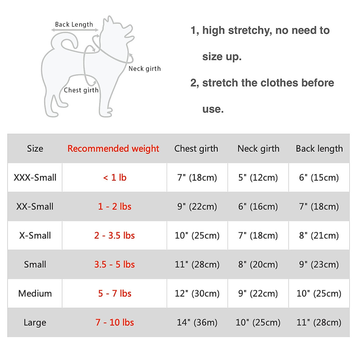 SZAT PRO Striped Teacup Pet Dog T-Shirts, 100% Cotton Tank Vest for Small Dogs and Cats, Sleeveless Puppy Clothes for Chihuahua Yorkie Red, 3X-Small