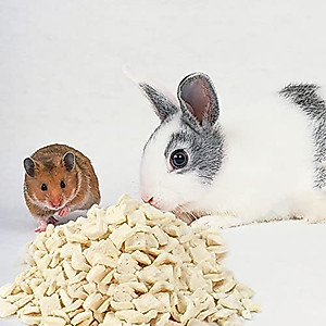 HGPOKLVT Hamster Rabbit and Chinchilla Snacks, Freeze-Dried Tofu with The Scent of Flowers, Extra Large Capacity of 25 oz, Meet Its Stomach