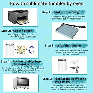 Sublimation Blank Tumblers Bulk 10 oz White Stainless Steel Sublimation Straight Skinny Tumblers with Lids and Straw Double Wall Vacuum Insulated Cups for DIY Heat Press Print(8 Pack)