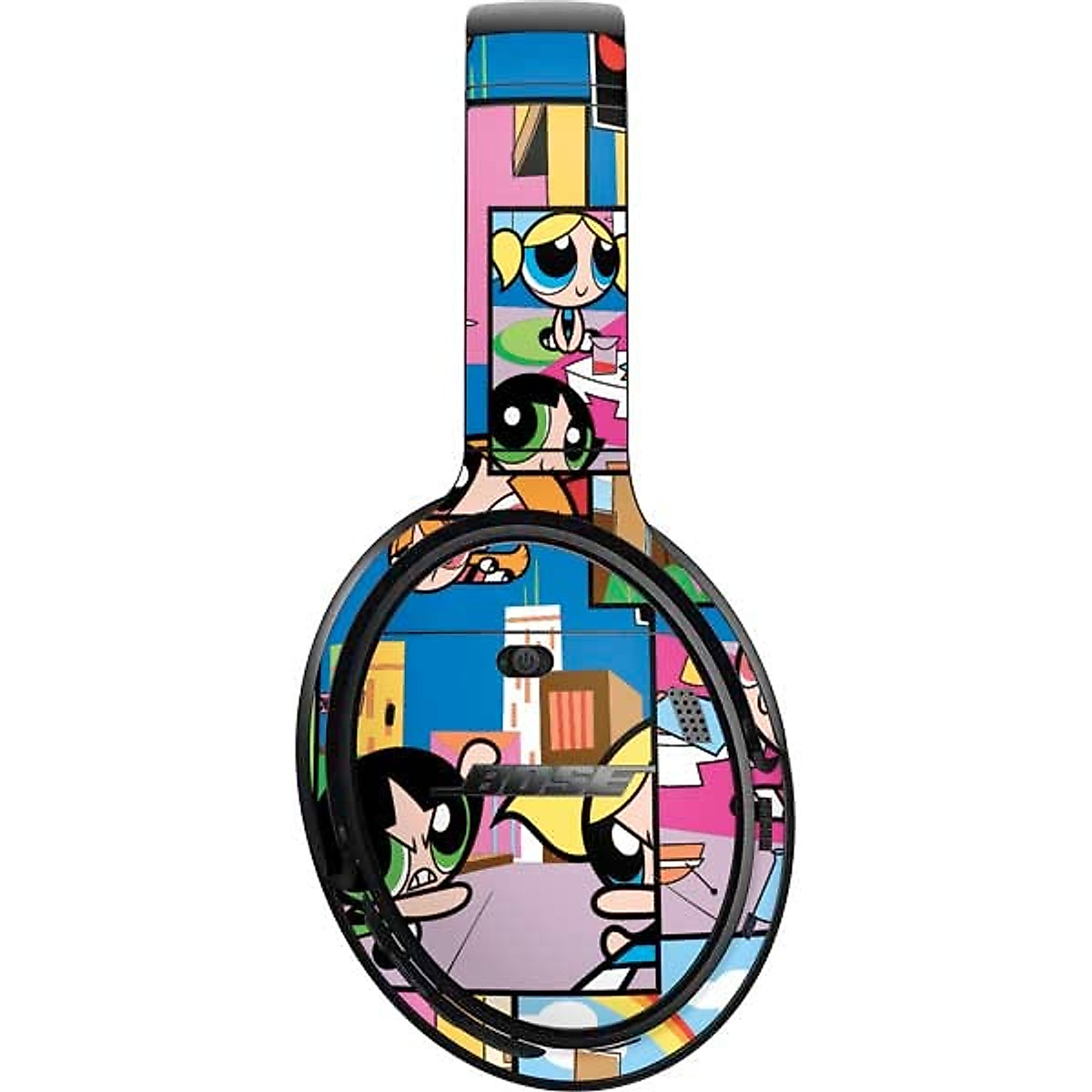 Skinit Decal Audio Skin Compatible with Bose QuietComfort 35 II Headphones - Officially Licensed Warner Bros Powerpuff Girls Patches Design