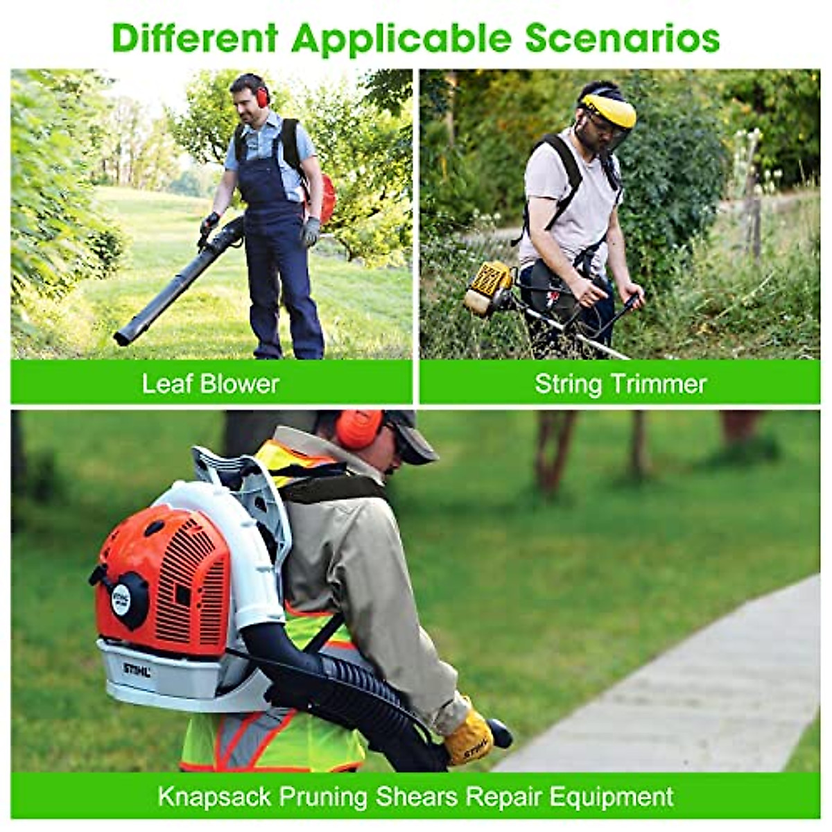 Hooetoy C061000111 Blower Straps Backpack Blower Replacement for Echo, Fits PB-265LN PB-403H PB-413H PB-500 PB-610 PB-620 PB-650 PB-755-2 Pack