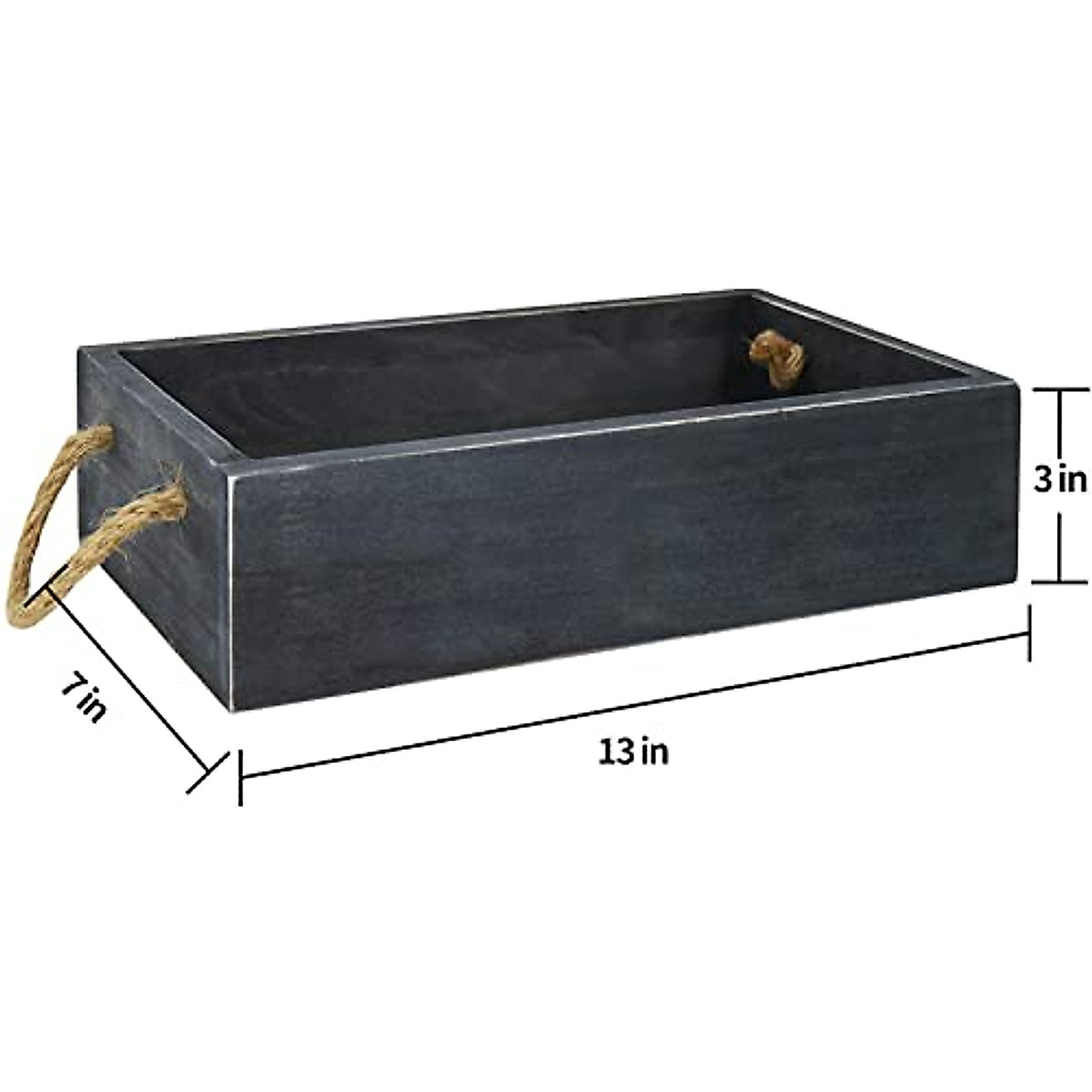 Unistyle Toilet Tray Toilet Tank Box Wood Tissue Holder Box Toilet Paper Tank Storage Basket Decorative Storage Box for Countertop Bathroom Box for Toilet Basket for Toilet Paper Black