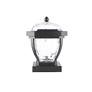 XXINY Solar Lawn Lamp Garden Lamp Outdoor Waterproof Garden Floor Lamp Super Bright Household Led Outdoor Stigma Wall Lamp Gate Aisle Balcony Outdoor Lamp (Color : Warm Light, Size : A)