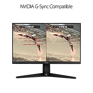 ASUS TUF Gaming 27” 1440P HDR Monitor (VG27AQGL1A) ZAKU II Edition - QHD (2560 x 1440), 170Hz, 1ms, IPS, G-SYNC Compatible, Extreme Low Motion Blur Sync, 130% sRGB, Eye Care, DisplayPort, HDMI, USB