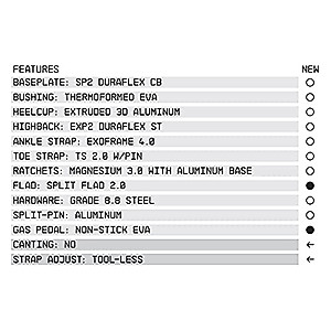 Union Explorer Mens Splitboard Bindings Sz L (10.5+) Black