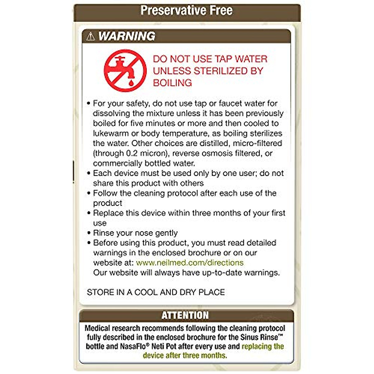 NeilMed Sinus Rinse Premixed Refill Packets with Xylitol, 60ct.