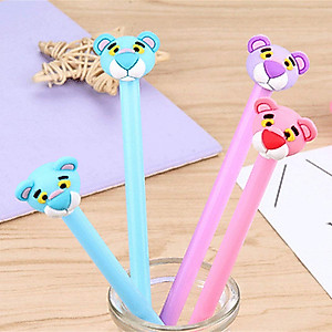 WIN-MARKET Fashion Cute Colorful Kawaii Lovely Colorful Animal Tiger Gel Ball Pens Office School Supply Stationery Pen(6PCS)