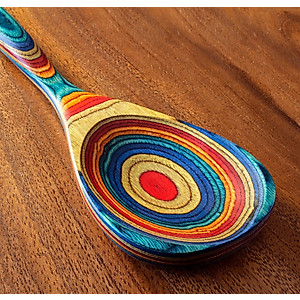 Baltique Montego Bay Collection 12-1/2" Wooden Cooking Spoon, Safe for Nonstick