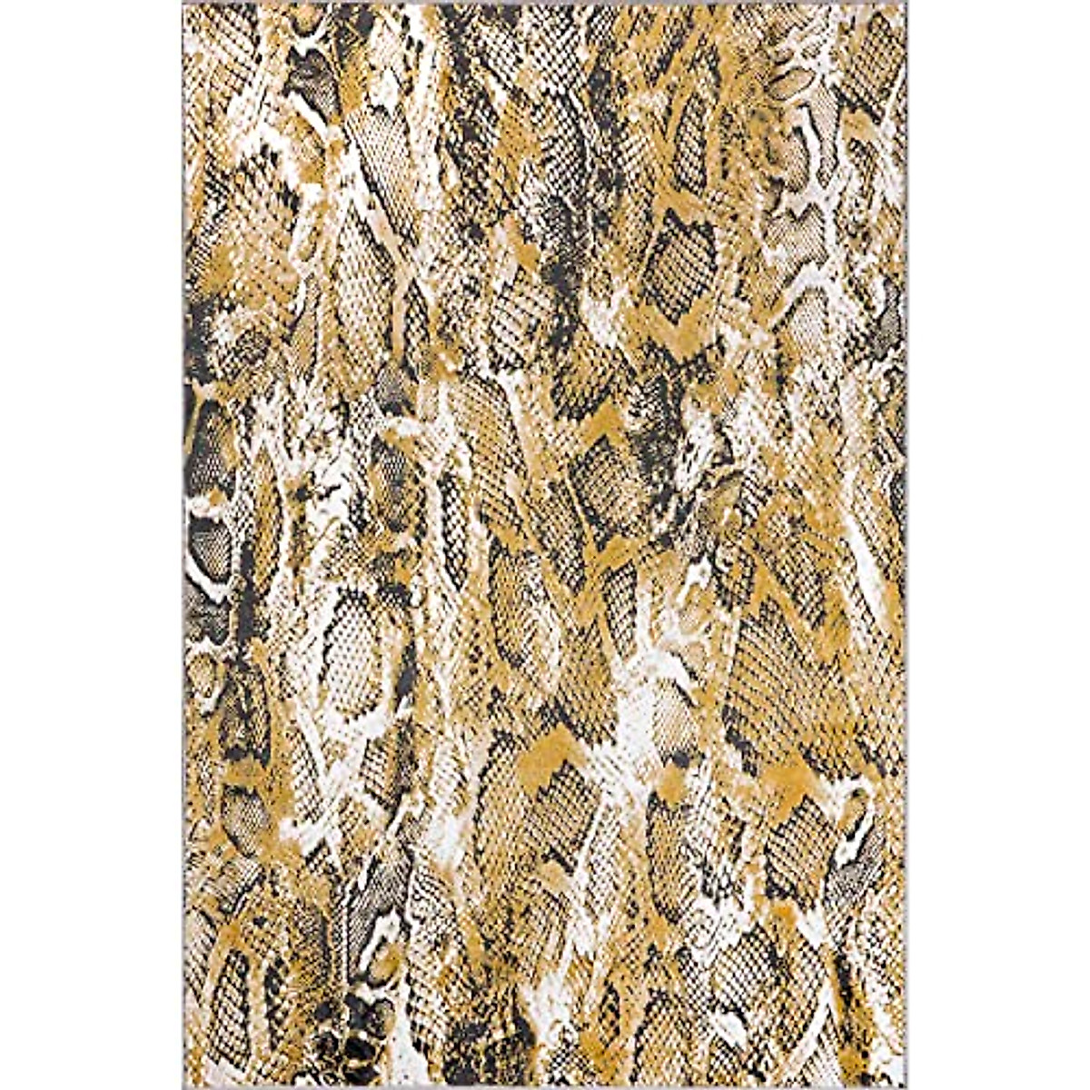nuLOOM Aideen Modern Snake Patterned Area Rug, 8' x 10', Beige