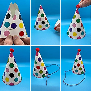 CBM Dog Party Hat Set - Dog Birthday Party - Hats and Crowns Party Time - 11pcs