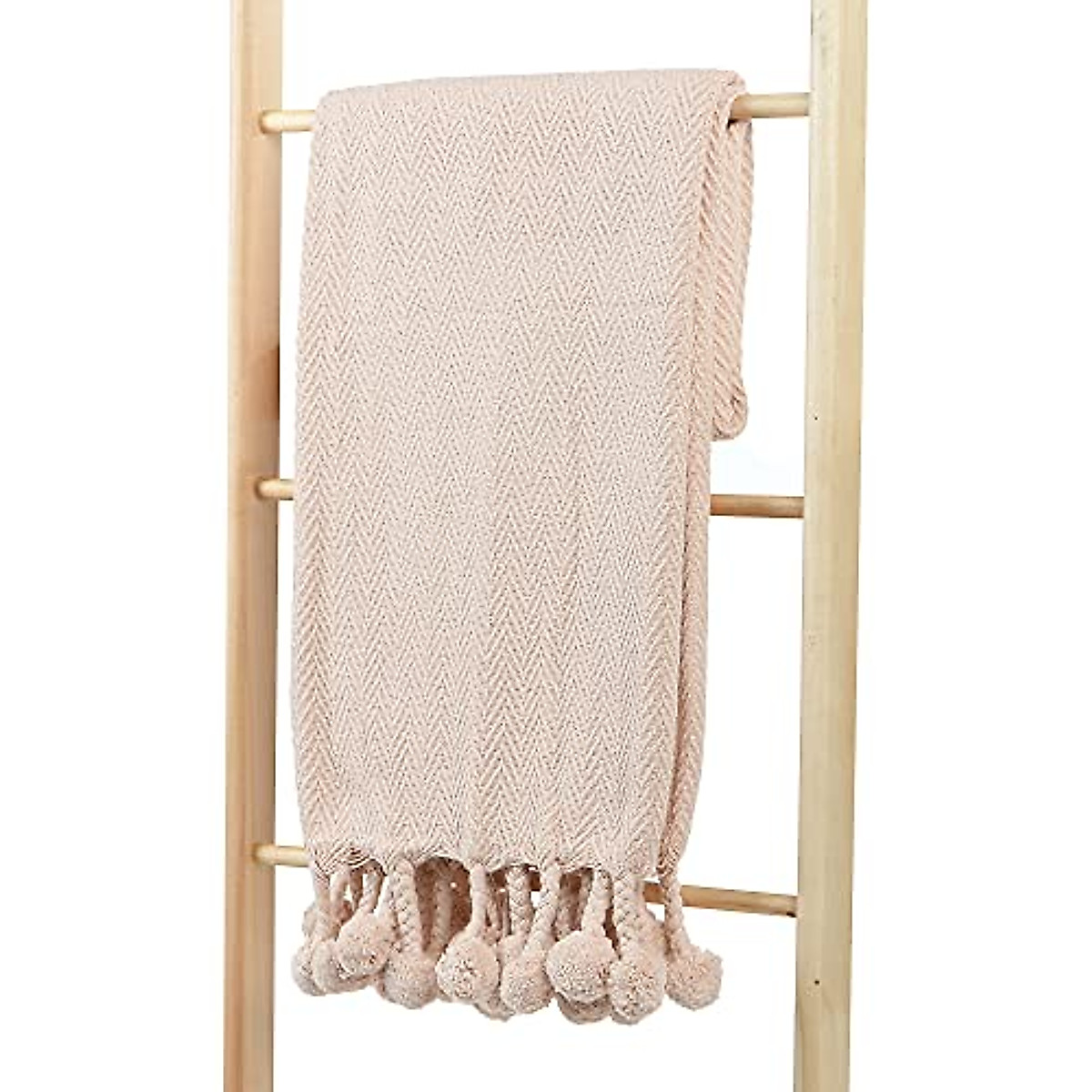 Main + Mesa Woven Cotton Pom Pom Throw